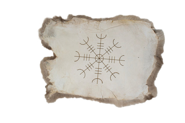 burnt rabbit hide altar cloth - Helm Of Awe