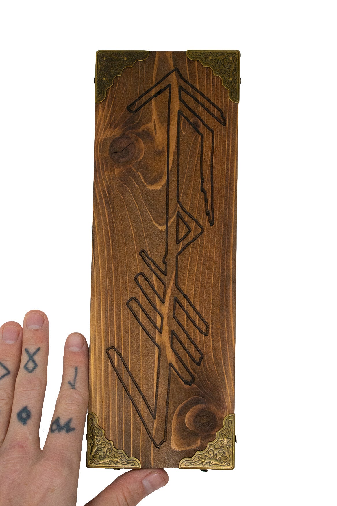 Bindrune for strength through hardships wall hanger