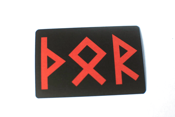 pagan sticker - runic Thor sticker