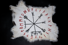 pagan altar + rune casting cloths