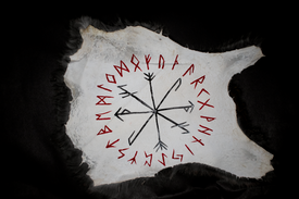pagan altar + rune casting cloths