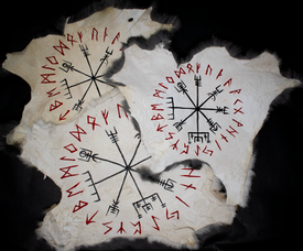 pagan altar + rune casting cloths