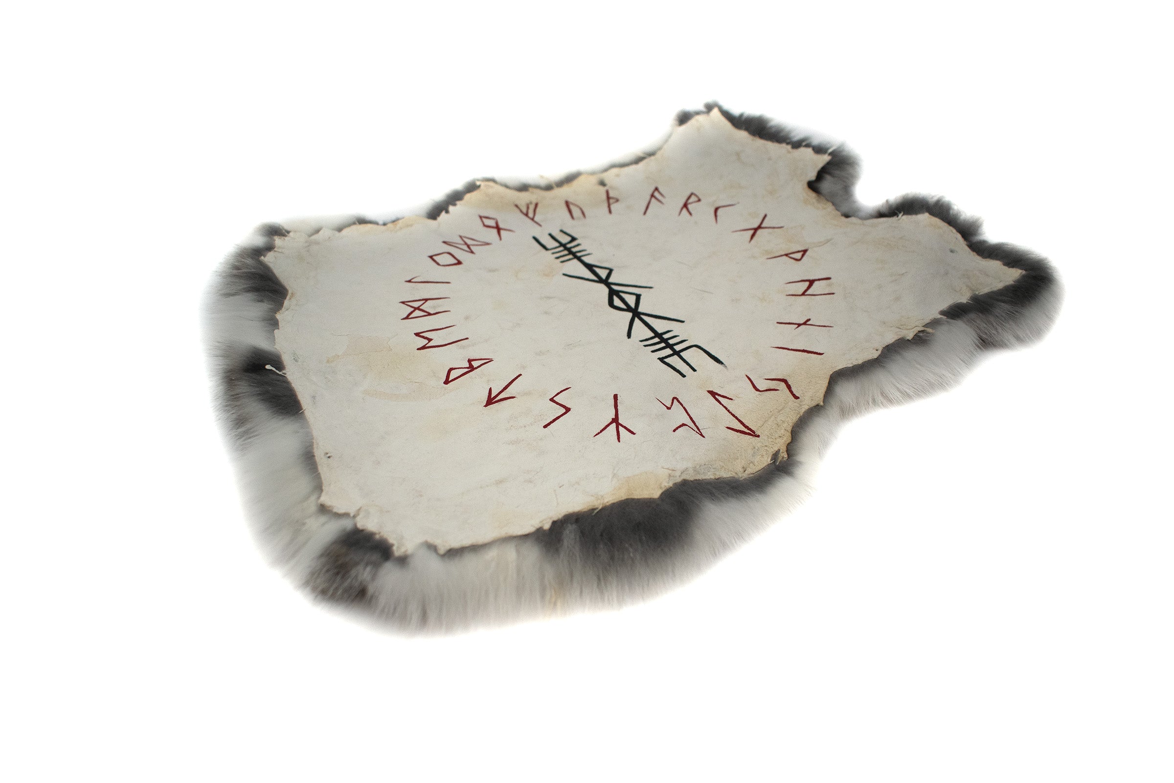 Thor bindrune rabbit hide altar cloth